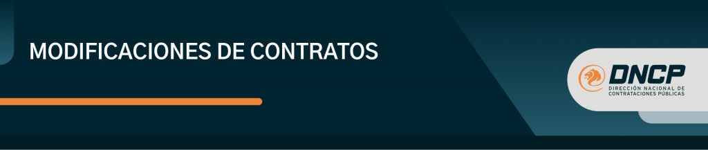 Modificaciones de contratos – DNCP
