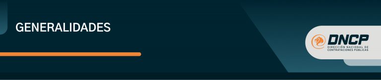 Generalidades – DNCP